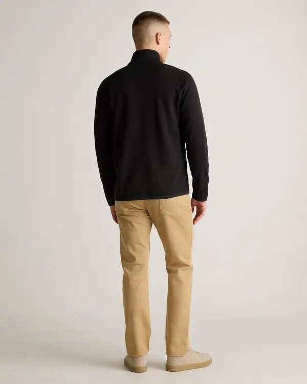 Quince Sweater-knit Fleece Full-zip Jacket - Black