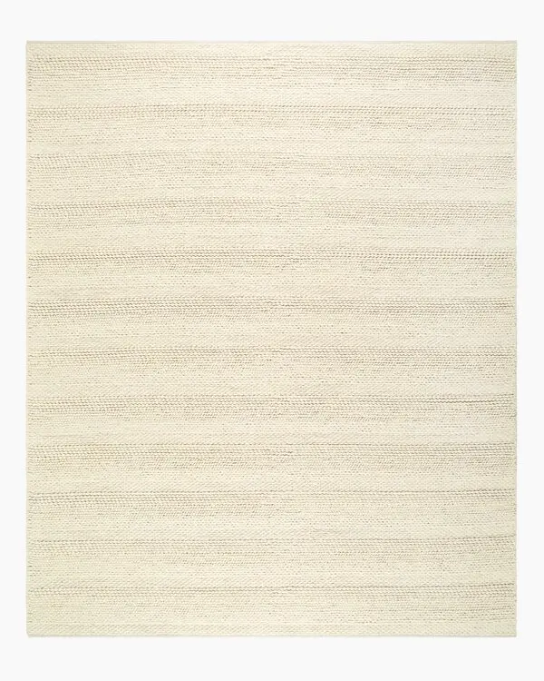 Quince Rowan Handwoven Wool Rug - Ivory
