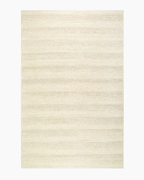 Quince Rowan Handwoven Wool Rug - Ivory