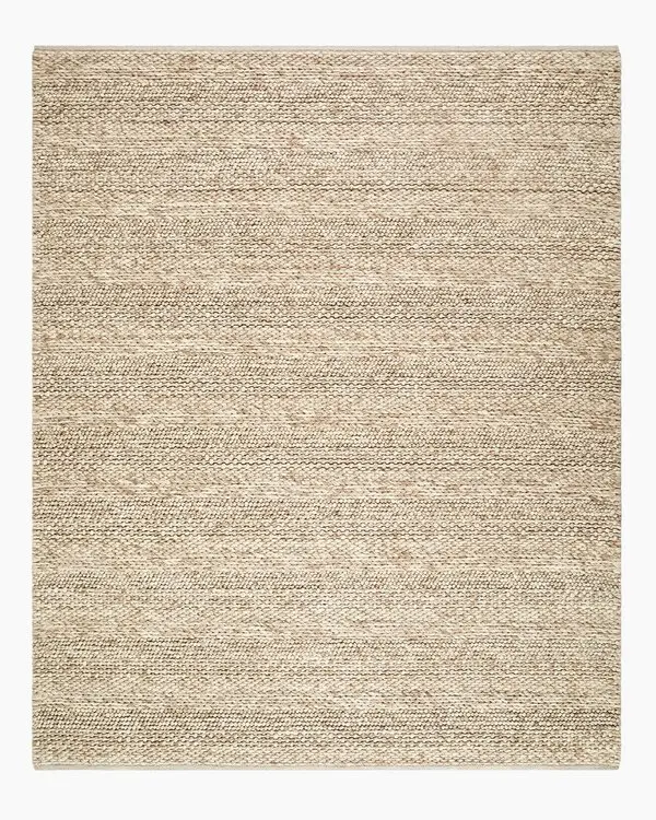 Quince Rowan Handwoven Wool Rug - Sand