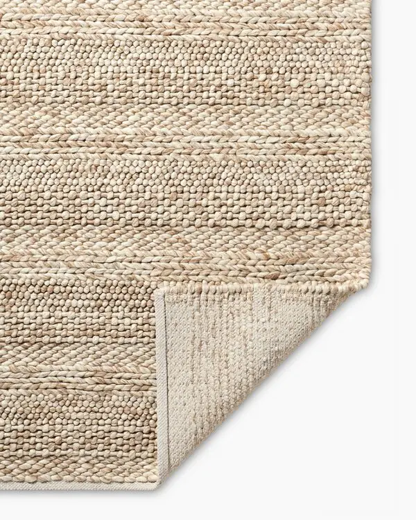 Quince Rowan Handwoven Wool Rug - Sand
