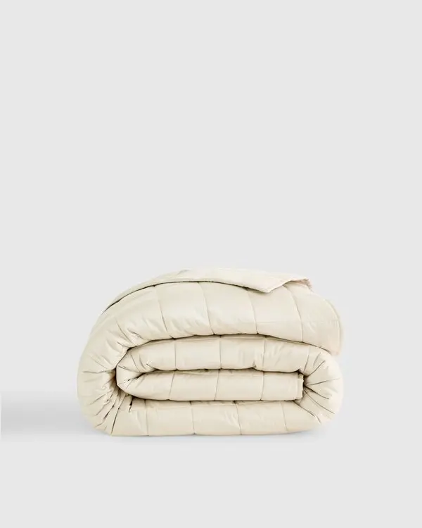 Quince Bamboo Box Quilt - Ivory
