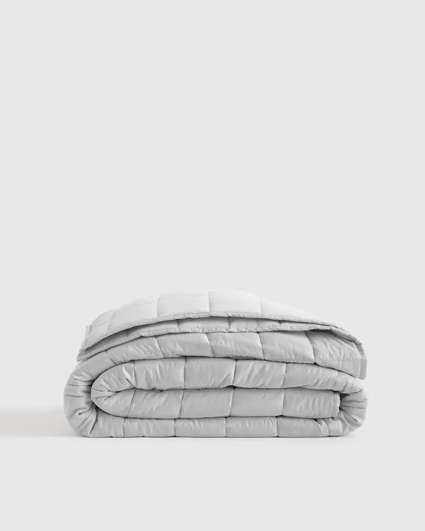 Quince Bamboo Box Quilt - Light Grey