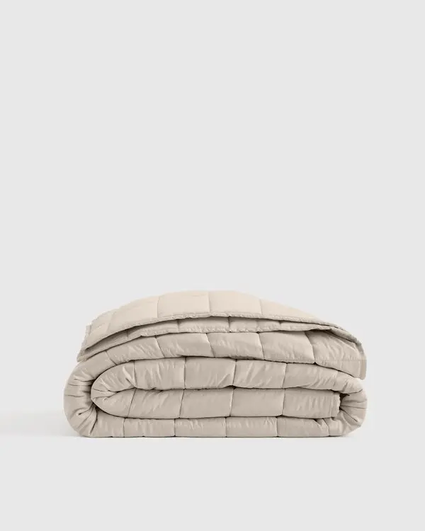 Quince Bamboo Box Quilt - Sand