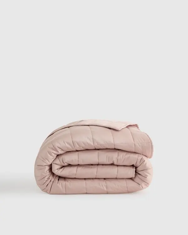 Quince Bamboo Box Quilt - Soft Blush
