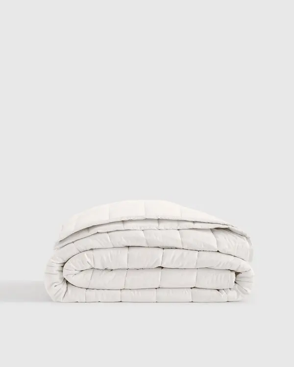 Quince Bamboo Box Quilt - White