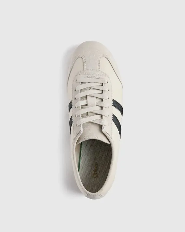 Quince Italian Leather & Suede Low Profile Sneaker - Birch