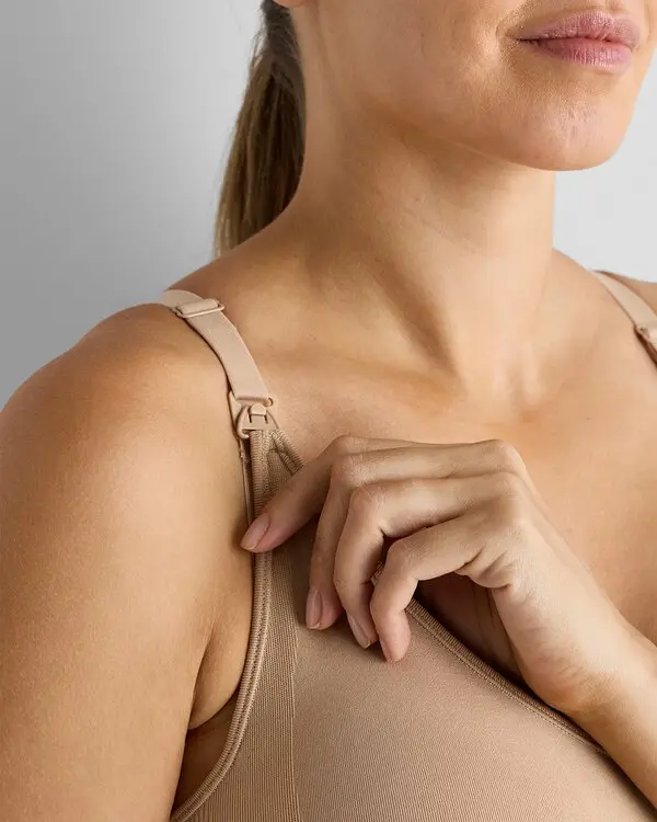 Quince Seamless Nursing Bra - Sand