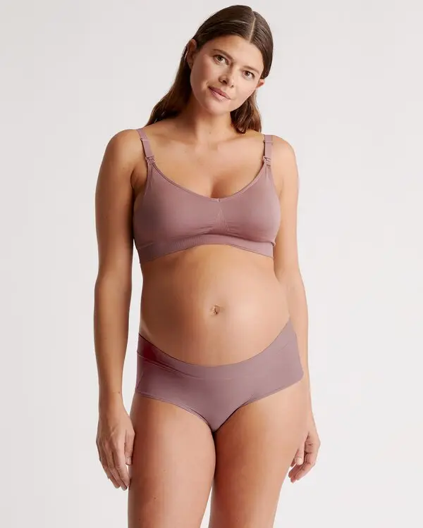 Quince Seamless Nursing Bra - Twilight