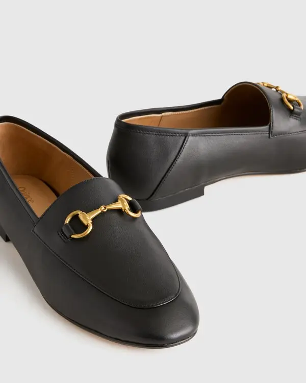 Quince Italian Leather Horsebit Loafer