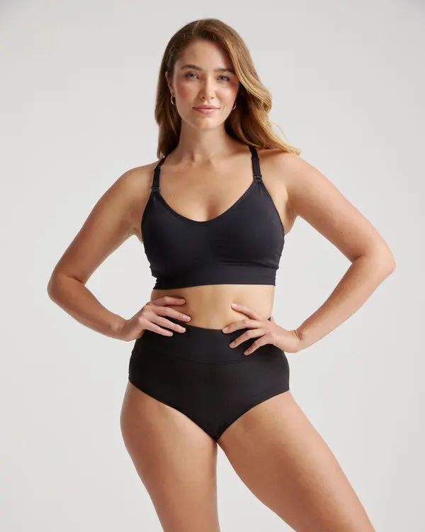 Quince Seamless Low Impact Maternity & Nursing Sports Bra