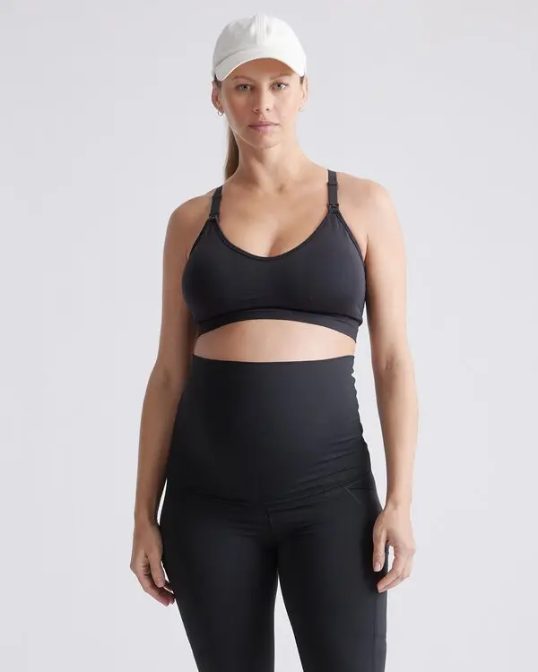 Quince Seamless Low Impact Maternity & Nursing Sports Bra