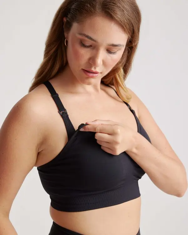 Quince Seamless Low Impact Maternity & Nursing Sports Bra