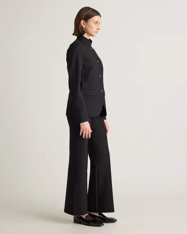 Quince Ultra-stretch Ponte Blazer - Black