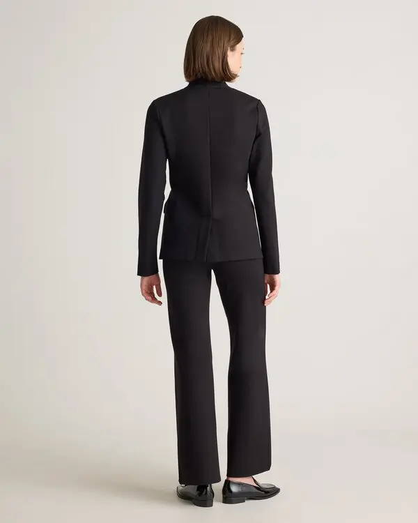 Quince Ultra-stretch Ponte Blazer - Black