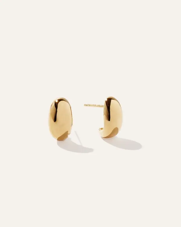 Quince Globe Huggie Hoop Earrings - Gold Vermeil