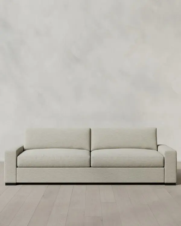 Quince Stillman Sofa In Performance Basketweave - Flax