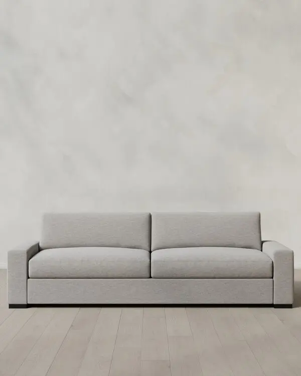 Quince Stillman Sofa In Performance Basketweave - Fog