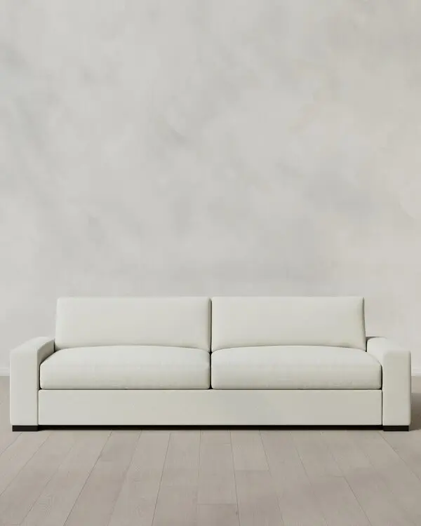 Quince Stillman Sofa In Performance Basketweave - Ivory