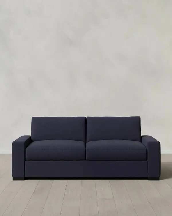Quince Stillman Sofa In Performance Basketweave - Navy