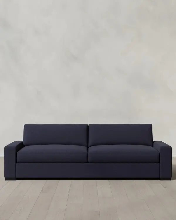 Quince Stillman Sofa In Performance Basketweave - Navy