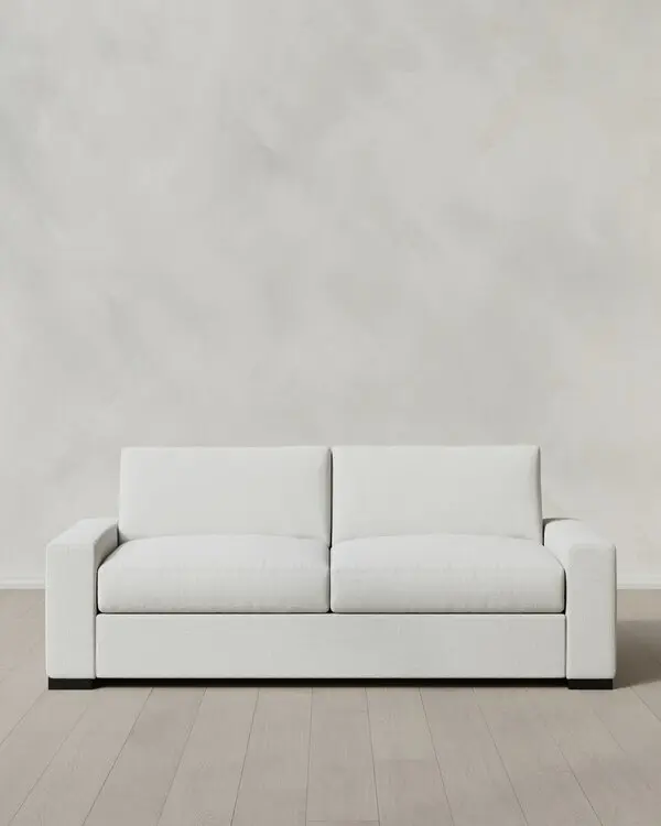 Quince Stillman Sofa In Performance Basketweave - Snow