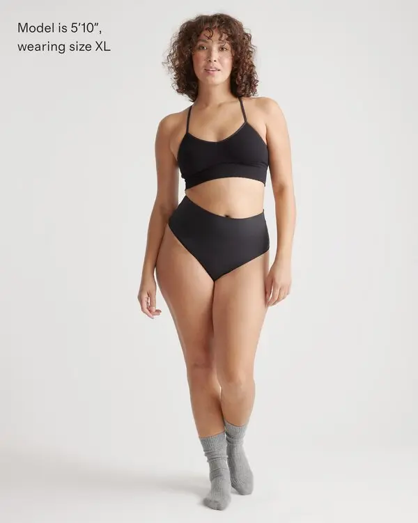 Quince Shaping High-waisted Thong - Black