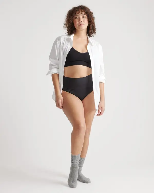 Quince Shaping High-waisted Thong - Black