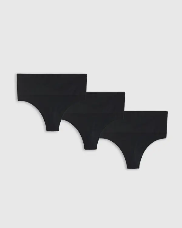 Quince Shaping High-waisted Thong - Black