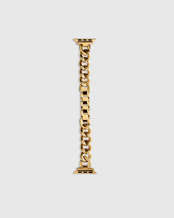 Quince Stainless Steel Bracelet Chain Smartwatch Band - Gold