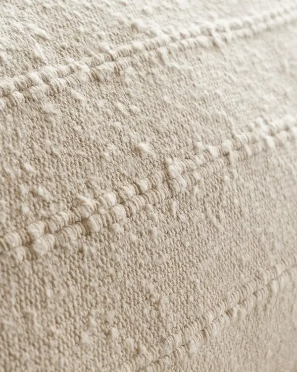 Quince Textured Striped Cotton Pillow Cover