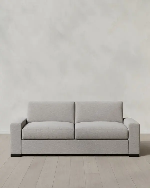 Quince Stillman Sleeper Sofa In Performance Basketweave - Fog