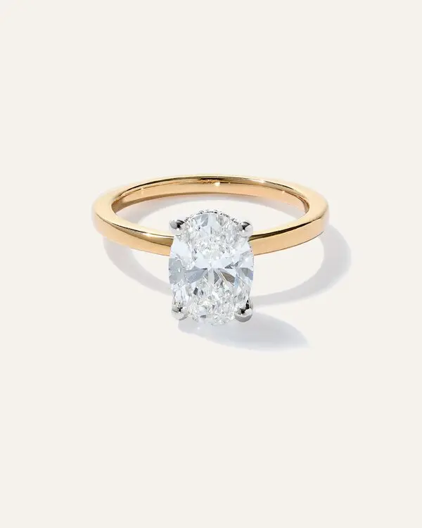 Quince Lab Grown Diamond Oval Engagement Ring - Yellow Gold