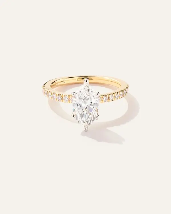 Quince Lab Grown Diamond Marquise Engagement Ring - Yellow Gold