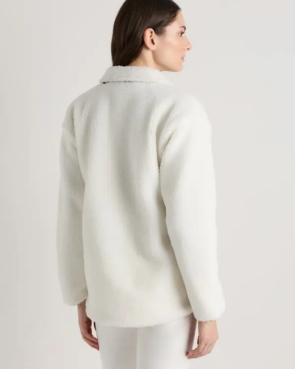 Quince Sherpa Barn Jacket - Frost/camel