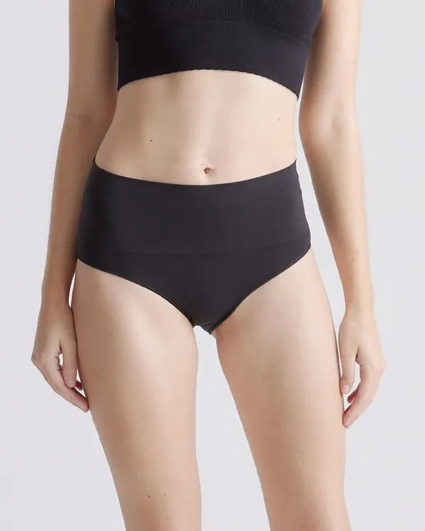 Quince Shaping High-waisted Brief - Black