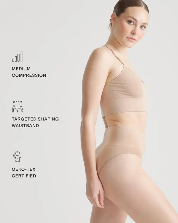Quince Shaping High-waisted Brief - Sand