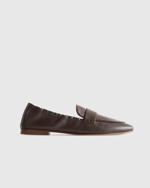 Quince Italian Leather Loafer - Coffee Bean