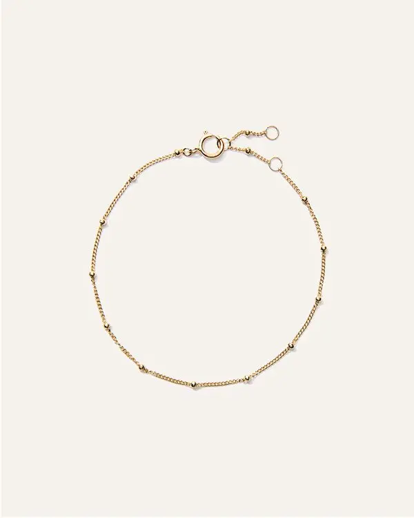 Quince 14k Gold Beaded Bracelet - Yellow Gold
