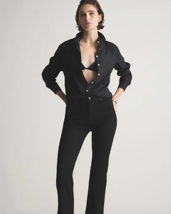 Quince Long Sleeve Shirt - Black