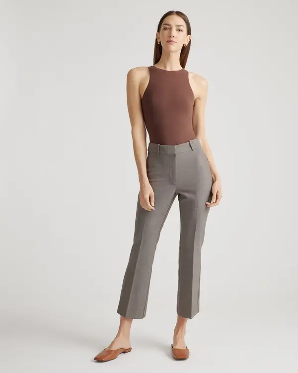 Quince Second Skin High Neck Bodysuit - Cocoa