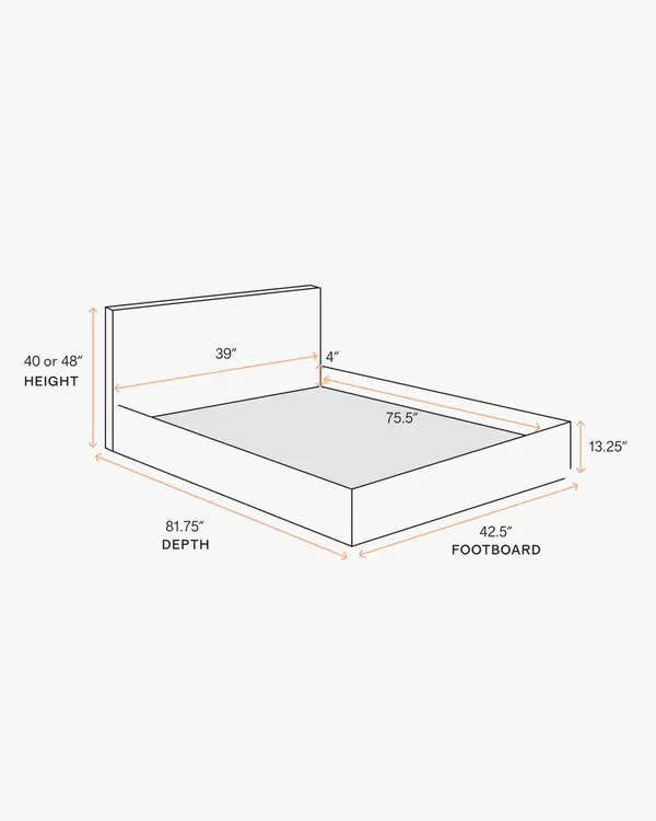 Quince Plush Boucle Square Bed - Ivory