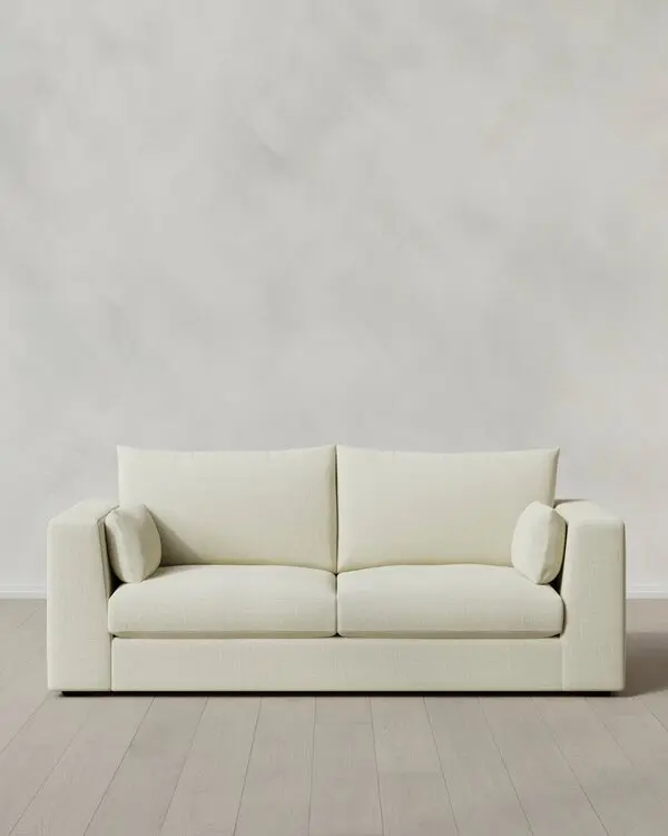 Quince Oasis Sofa In Performance Linen - Ivory