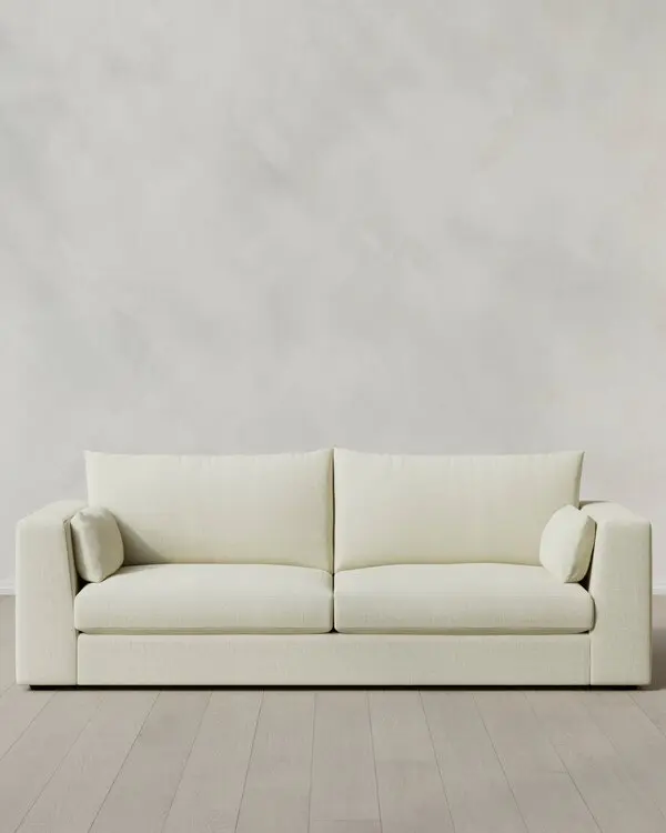 Quince Oasis Sofa In Performance Linen - Ivory