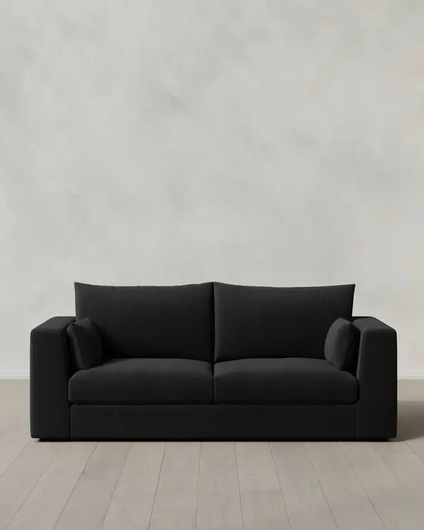 Quince Oasis Sofa In Performance Linen - Onyx