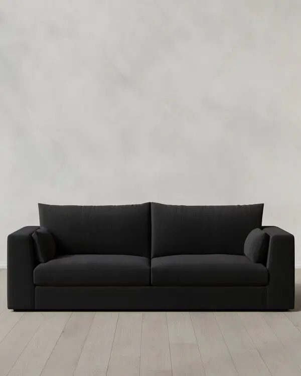 Quince Oasis Sofa In Performance Linen - Onyx