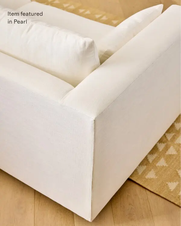 Quince Oasis L Sectional In Performance Linen - Sand