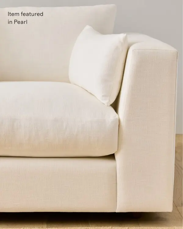 Quince Oasis L Sectional In Performance Linen - Sand