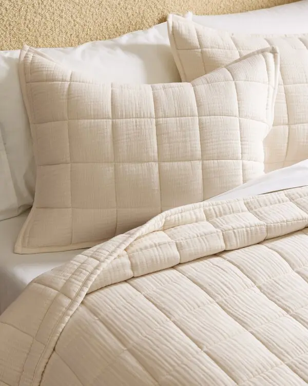 Quince Gauze Box Quilt Set - Undyed