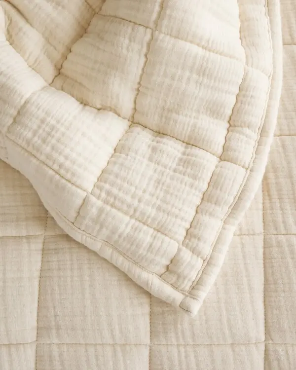 Quince Gauze Box Quilt Set - Undyed